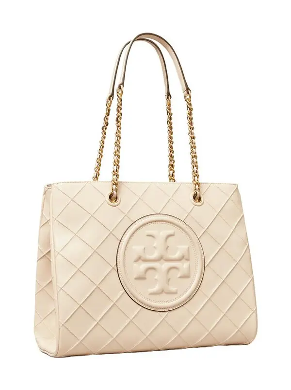 Tory Burch Fleming Soft Chain Tote - New Cream