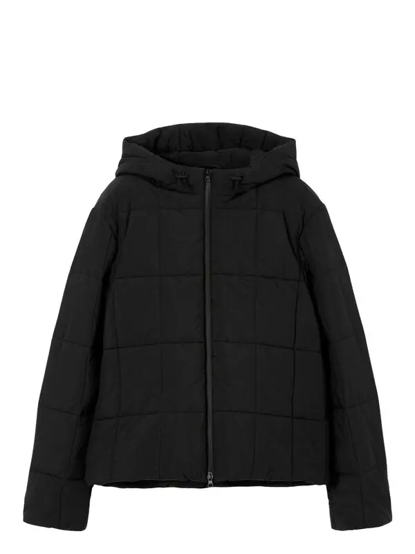 Burberry Hooded Quilted Padded Jacket - Black