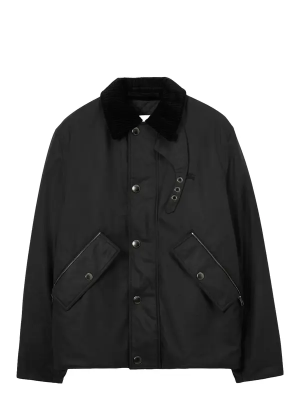 Burberry Equestrian Knight Single-breasted Jacket - Black