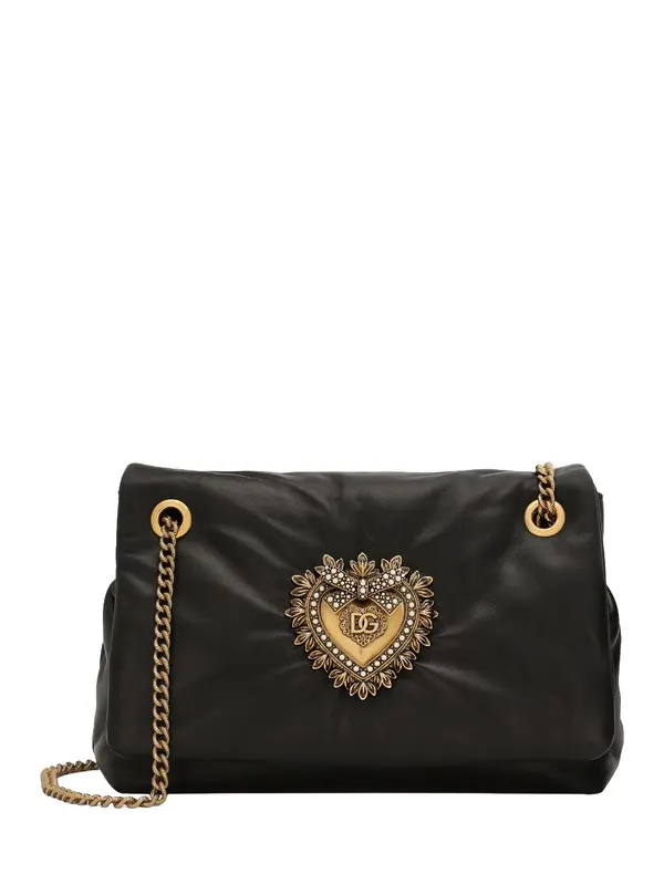 Dolce & Gabbana Medium Devotion Shoulder Bag - Black
