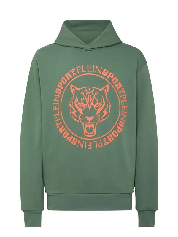 PLEIN SPORT Tiger Long-sleeve Sweatshirt - Green