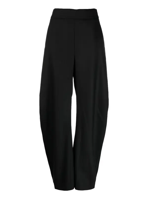 ALESSANDRO VIGILANTE High-rise Straight-leg Trousers - Black