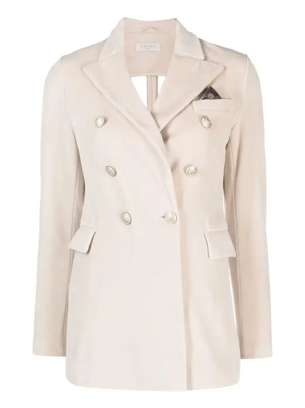 CIRCOLO 1901 Double-breasted Blazer - Neutrals