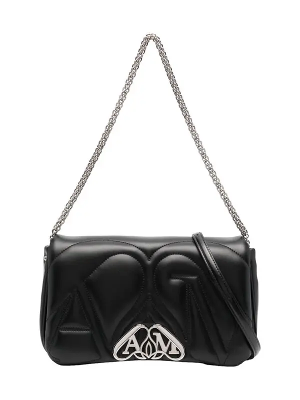Alexander McQueen The Seal Shoulder Bag - Black