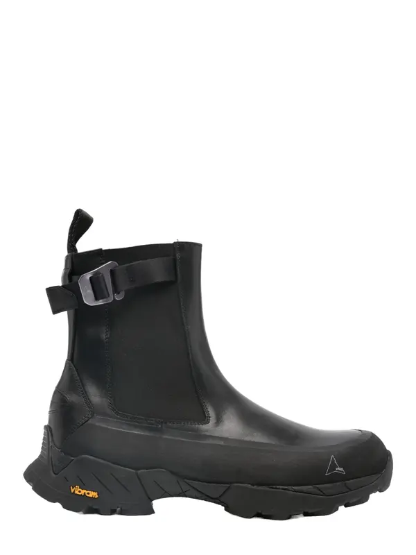ROA 50mm Leather Chelsea Boots - Black