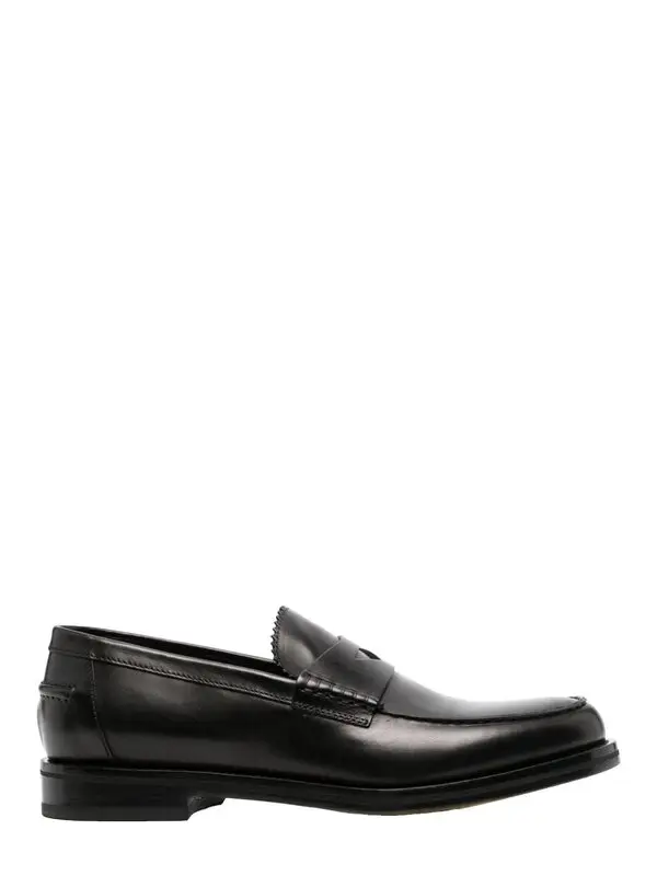 DOUCAL'S Slip-on Penny Loafers - Black
