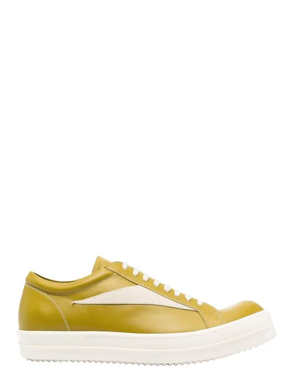 Rick Owens Vintage Low-top Leather Sneakers - Green