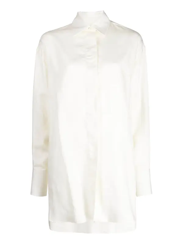 SHANG XIA Long-sleeved Buttoned Shirt - White