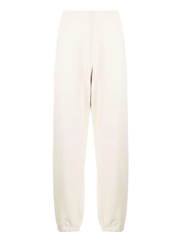 Stone Island Logo-appliqué Cotton Track Pants - Neutrals