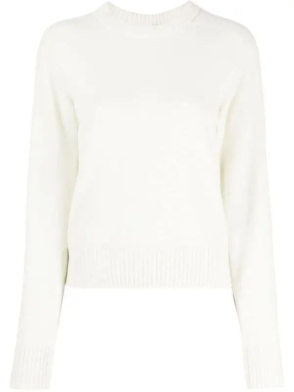 SHANG XIA Cut-out Crew-neck Jumper - White