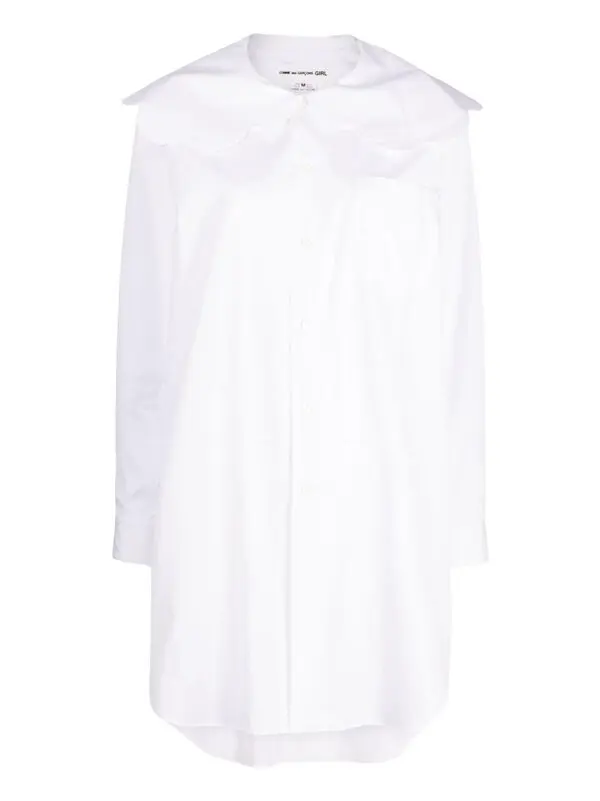 Comme Des Garçons Peter Pan Collar Shirt - White