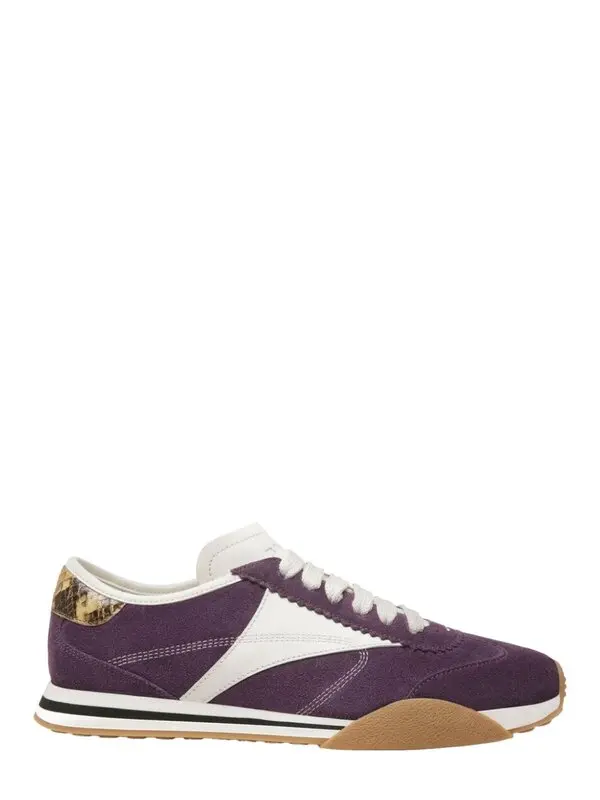 Bally Panelled Design Sneakers - Purple