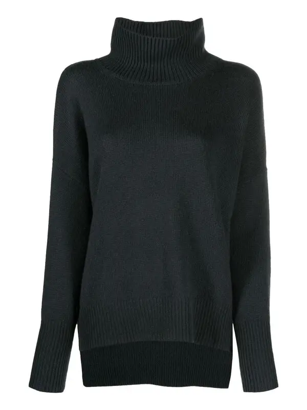 LISA YANG Funnel-neck Cashmere Jumper - Grey