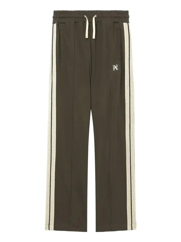 Palm Angels Monogram-embroidered Track Pants - Brown