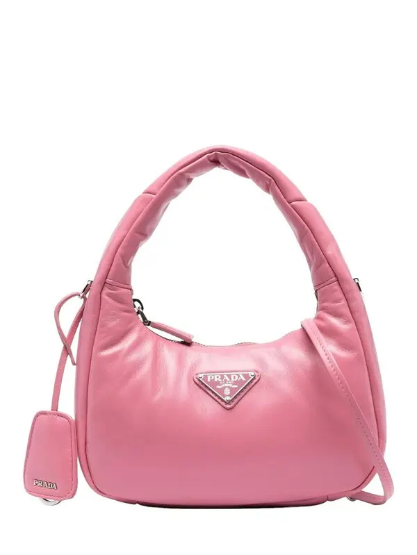 Prada Padded Nappa Leather Shoulder Bag - Pink