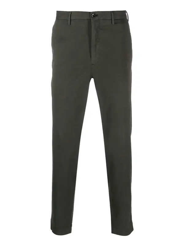Incotex Low-rise Straight-leg Trousers - Green