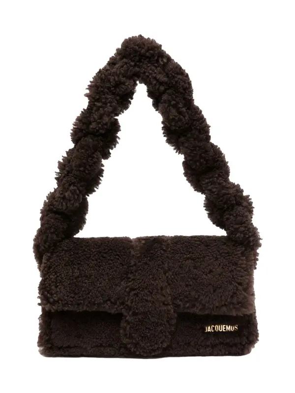 Jacquemus Le Bambidou Shearling Shoulder Bag - Brown