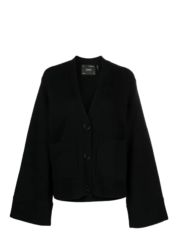 Axel Arigato Memory Boxy-fit Wool Cardigan - Black
