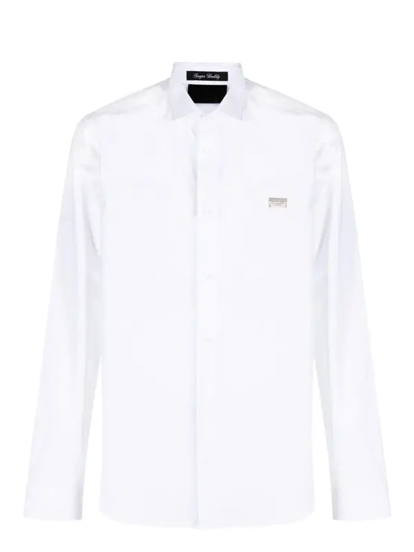 Philipp Plein Sugar Daddy Cut Ls Shirt - White