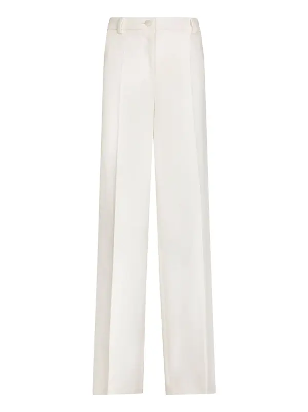 Dolce & Gabbana Tailored Wide-leg Trousers - White