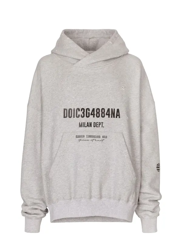 Dolce & Gabbana Logo-print Hoodie - Grey