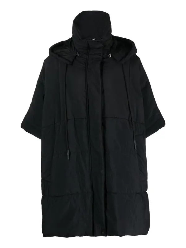 Erika Cavallini Padded Hooded Coat - Black