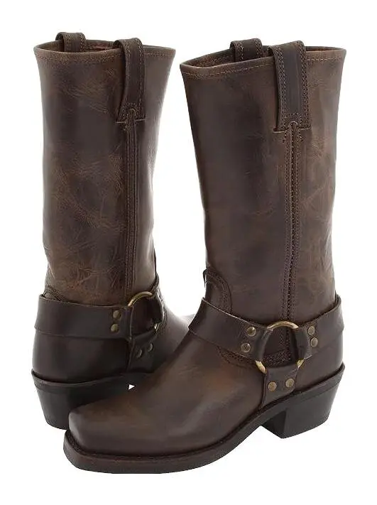 THE FRYE COMPANY Harness 12r Pull-on Boots - Gray