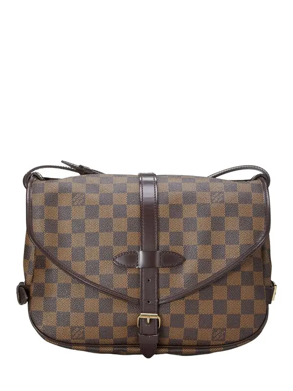 LOUIS VUITTON Damier Ebene Saumur 30 - Brown