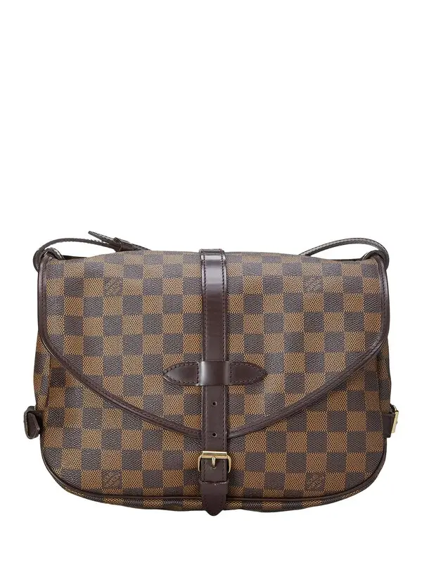 LOUIS VUITTON Damier Ebene Saumur 30 - Brown