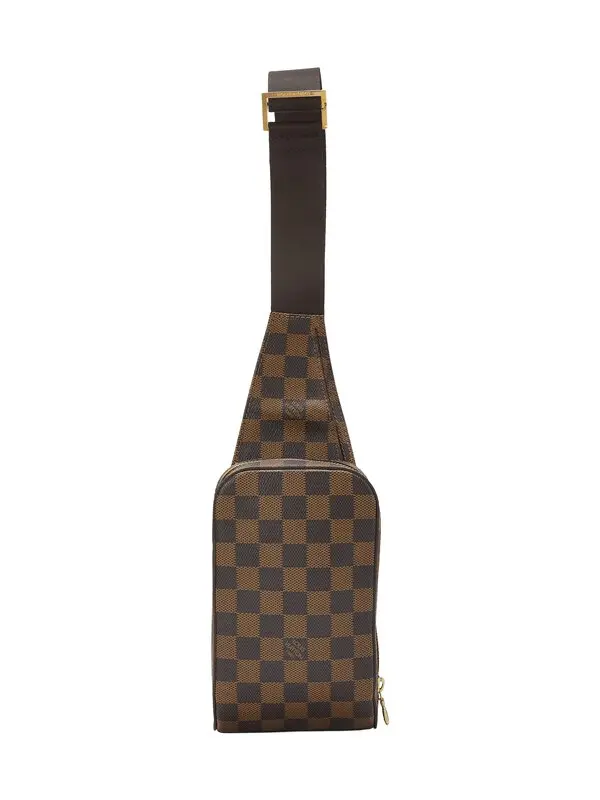 LOUIS VUITTON Damier Ebene Geronimos Sling Bag - Brown