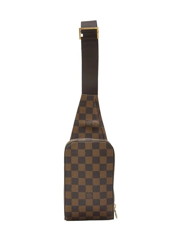 LOUIS VUITTON Damier Ebene Geronimos Sling Bag - Brown