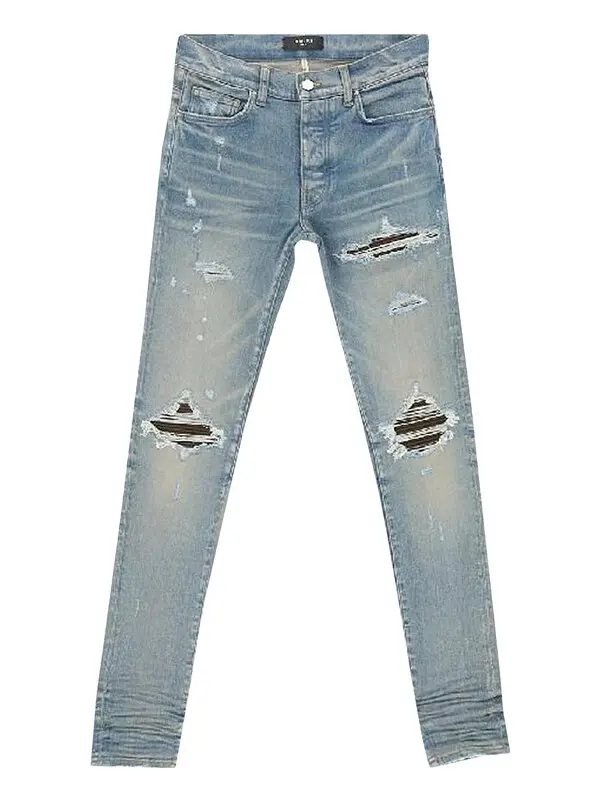 Amiri Mx1 Leather Jean - Blue