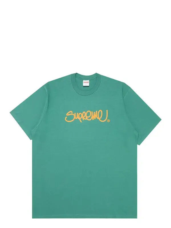 Supreme Handstyle Tee 'light Pine - Green