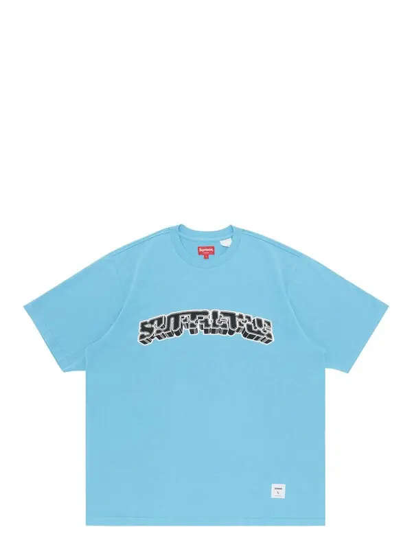 Supreme Block Arc Short-sleeve Top 'bright - Blue