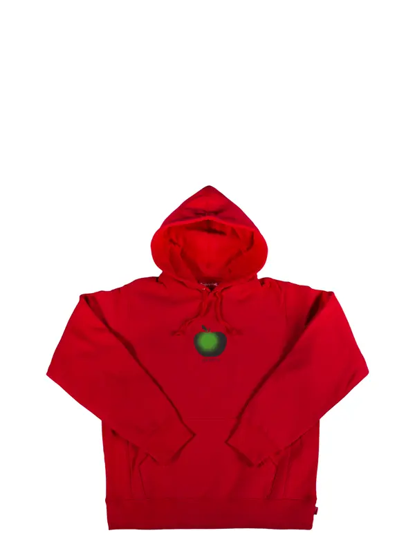 Supreme Apple Hooded Sweatshirt - Red