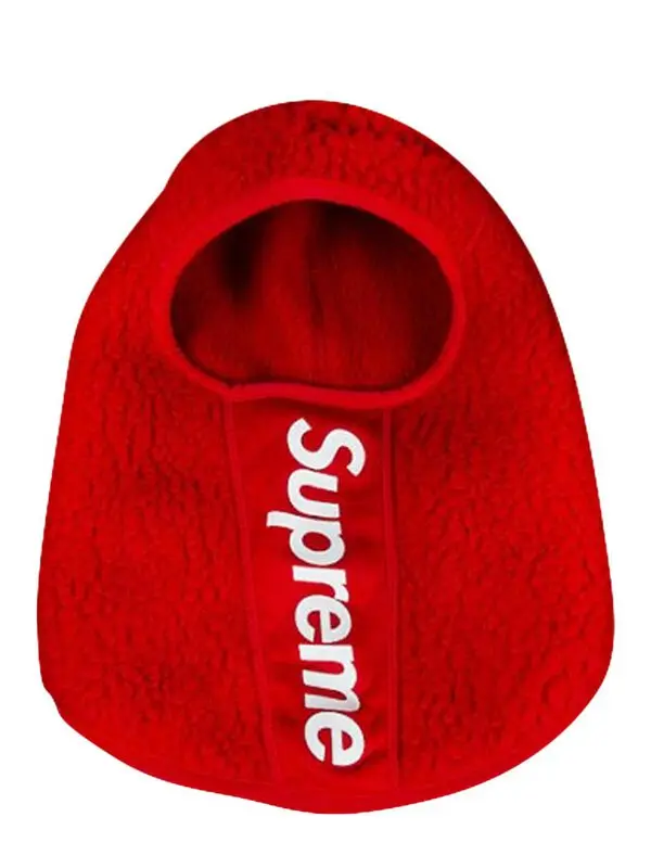 Supreme Polartec Deep Pile Balaclava - Red