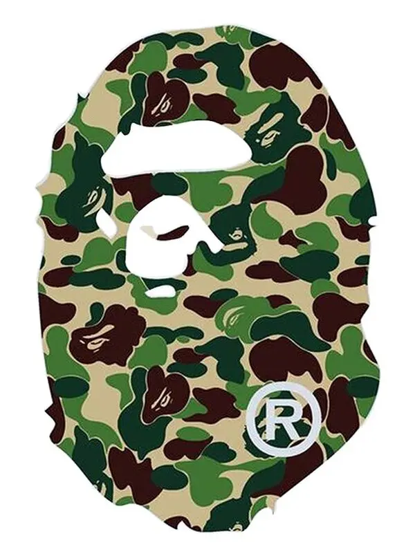 A BATHING APE Abc Camo Big Ape Head Tee - White