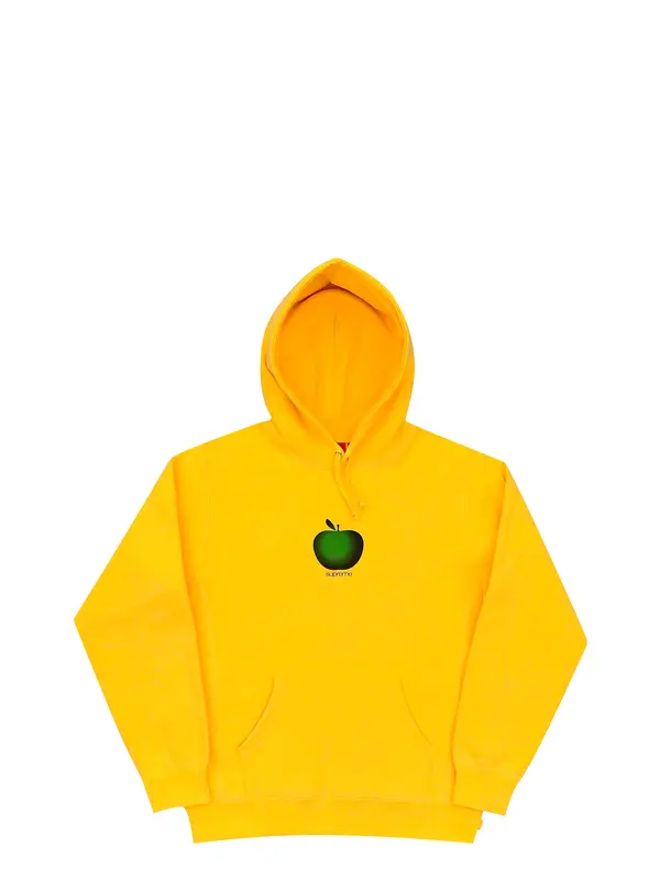 Supreme Apple Hooded Sweatshirt - Yellow