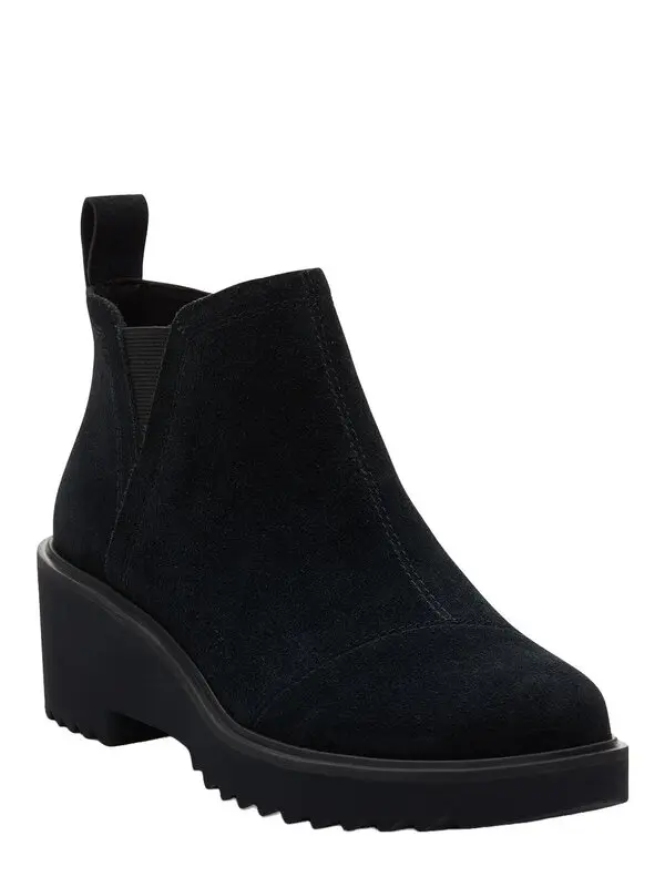 Toms Maude Faux Shearling Lined Bootie - Black