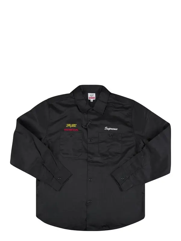 Supreme X Honda Fox Racing Work Shirt - Black