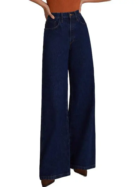 FAVORITE DAUGHTER The Masha High-waist Wide-leg Jeans - Chastain