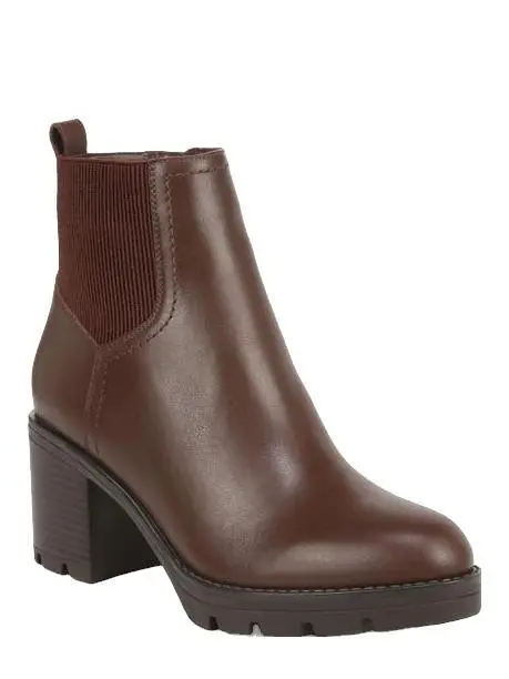 Naturalizer Verney Waterproof Bootie - Chocolate Leather Brown