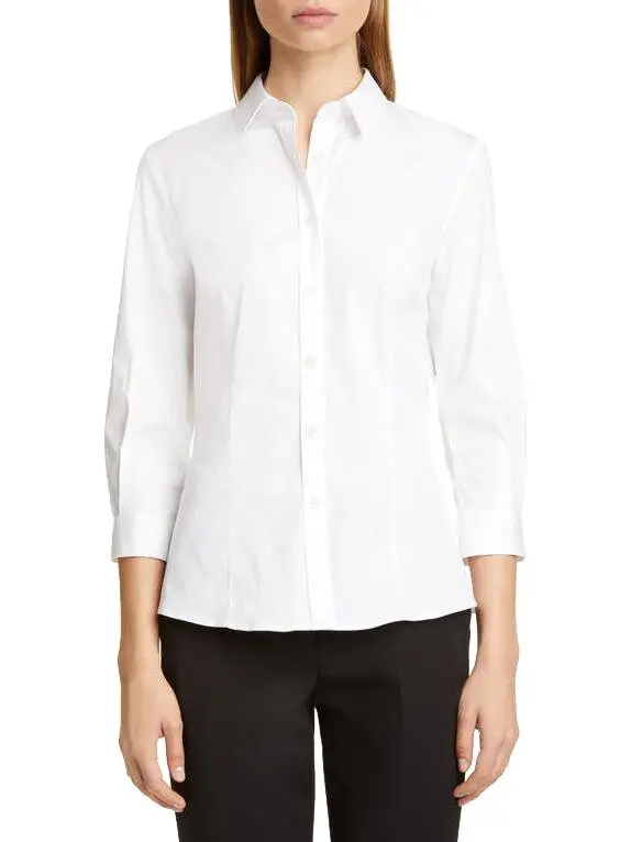 Carolina Herrera Poplin Shirt - White