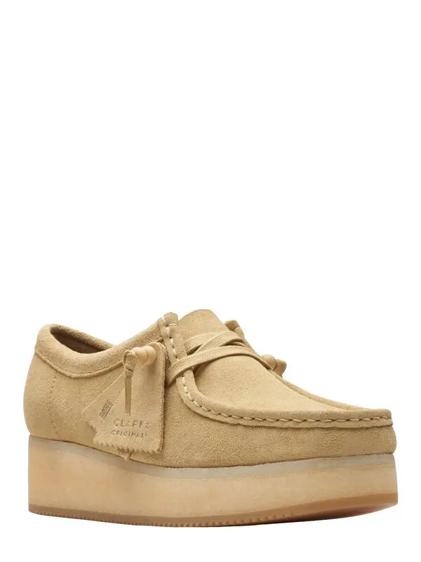 Clarks Wallacraft Bee Platform Driving Shoe - Maple Suede