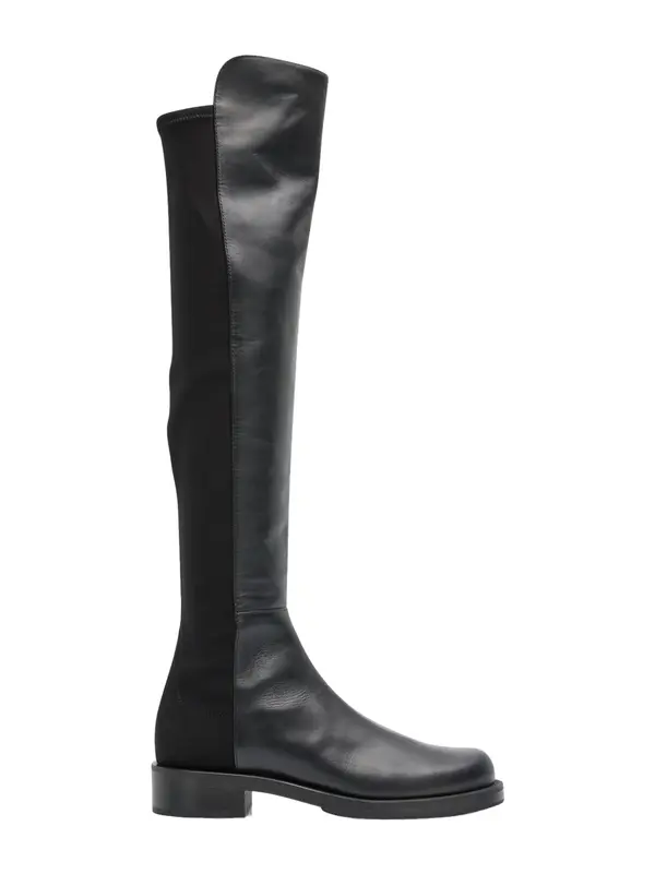 STUART WEITZMAN 5050 Bold Leather Over-the-knee Boots - Black