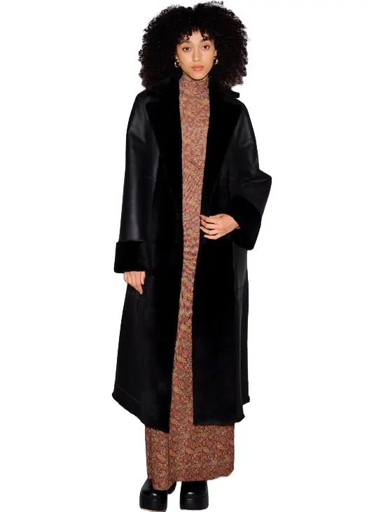 Rosetta Getty Double-breasted Maxi Coat - Black
