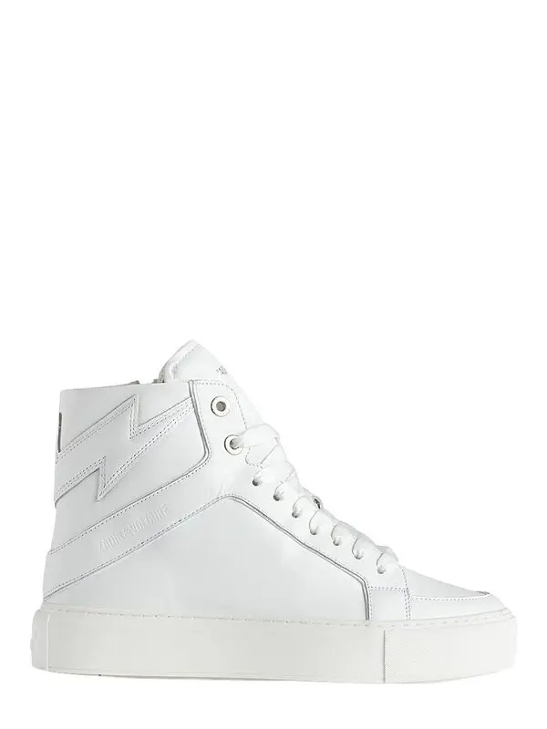 Zadig&Voltaire High Flash Platform Sneakers - Blanc