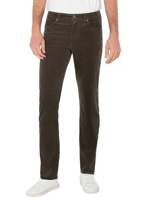 LIVERPOOL Kingston Modern Slim Straight Corduroy Jeans - Pine Grove