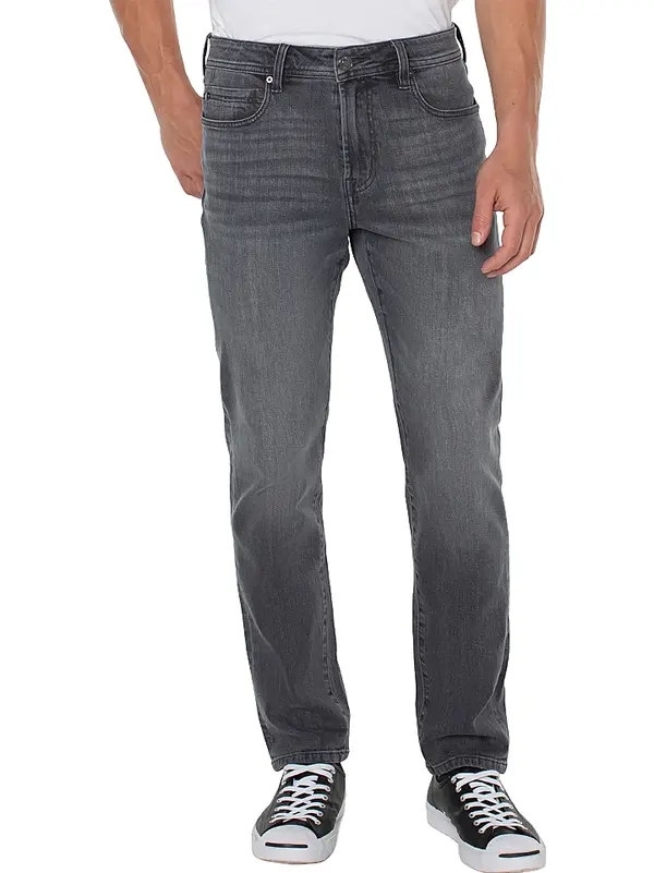 LIVERPOOL Kingston Modern Straight Jeans - Greystone