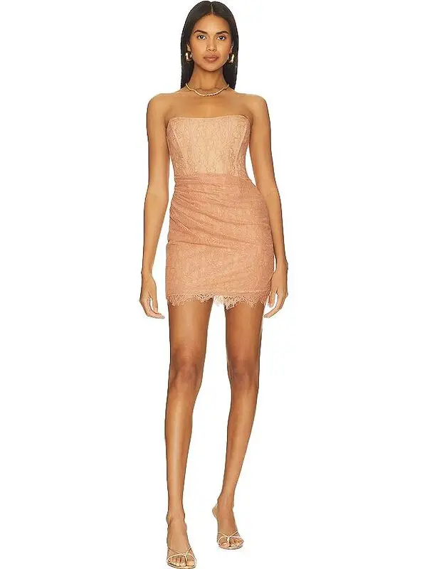 Nbd Belladonna Mini Dress - Taupe